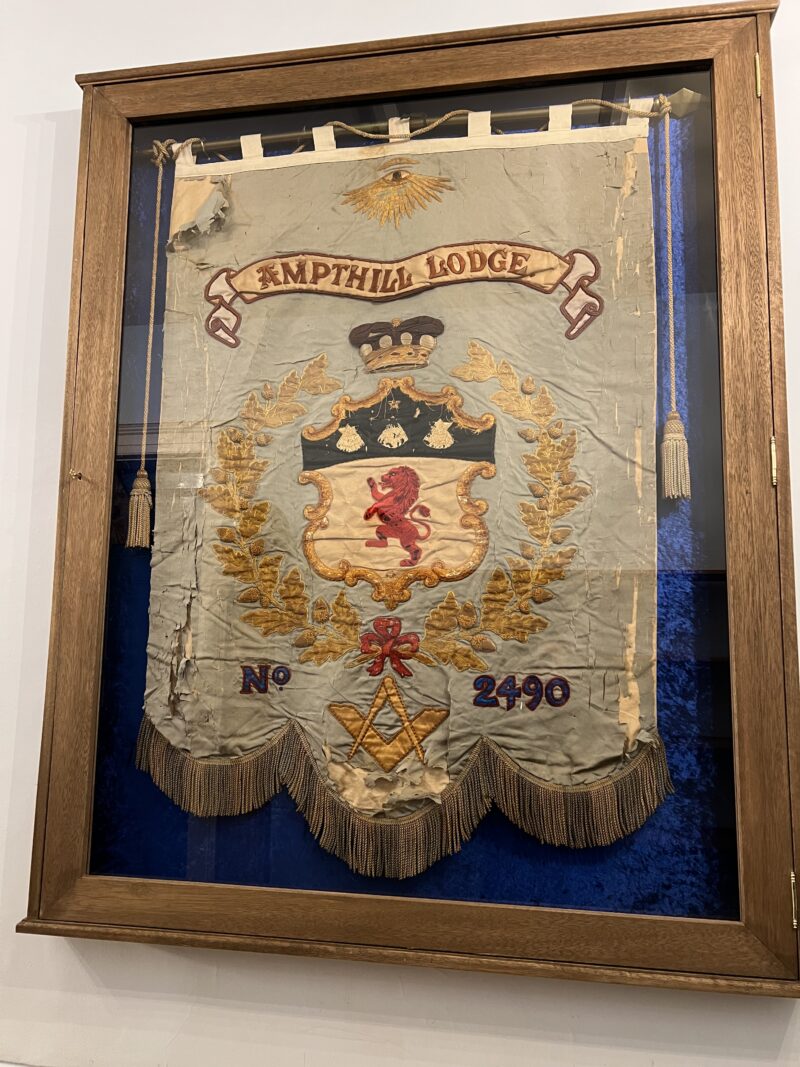 Historic Lodge Banners On Display - Ampthill Freemason Lodge 2490